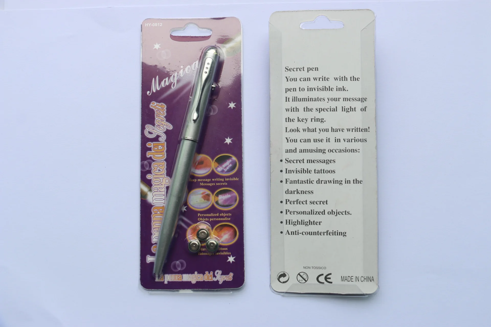 Magic Invisible Ink Pen with UV Light - Promotional Gift