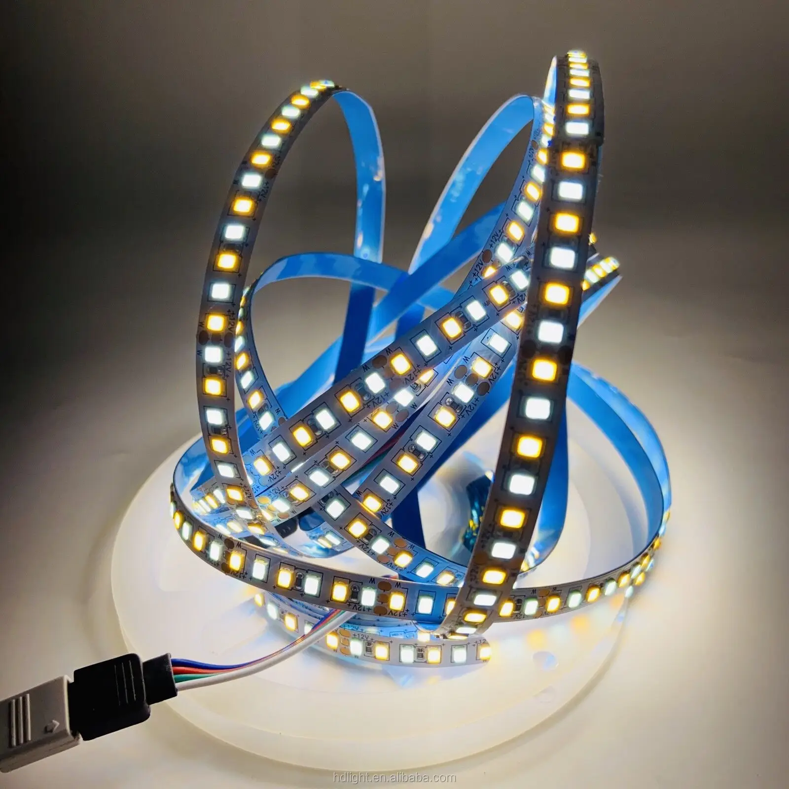 2800k-7000k Bi-color Dual White Flexible 2835 Led Strip Warm Cold Combo ...