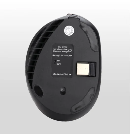 Wireless Rechargeable Vertical Mouse Rgb Mouse Gaming 2.4ghz Wired ...