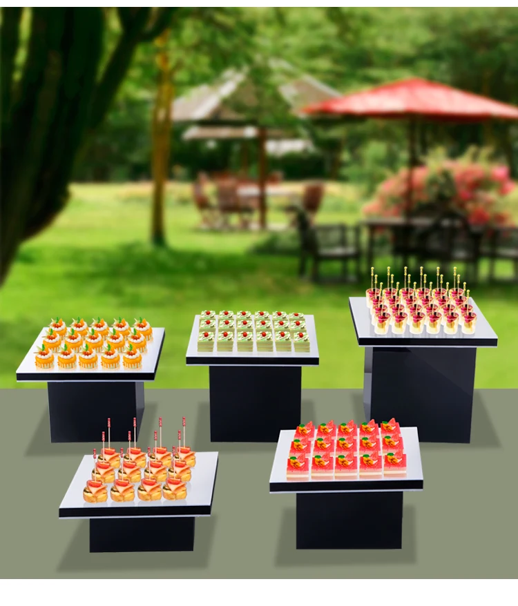 Acrylic Dessert Table Set - Elegant Buffet Display