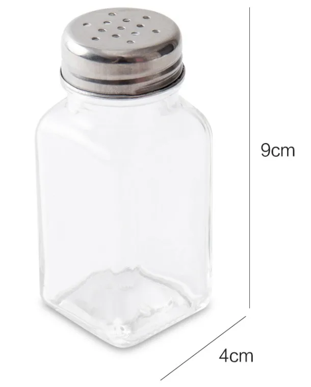 Kitchen Glassware Clear Glass Pepper And Salt Bottle Salt And Pepper ...