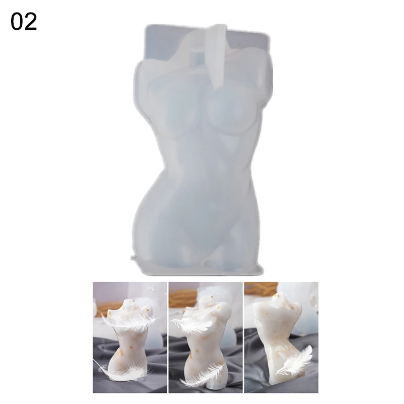3D Women Torso Silicone Mold - Goddess Body Shape for Resin Crafting
