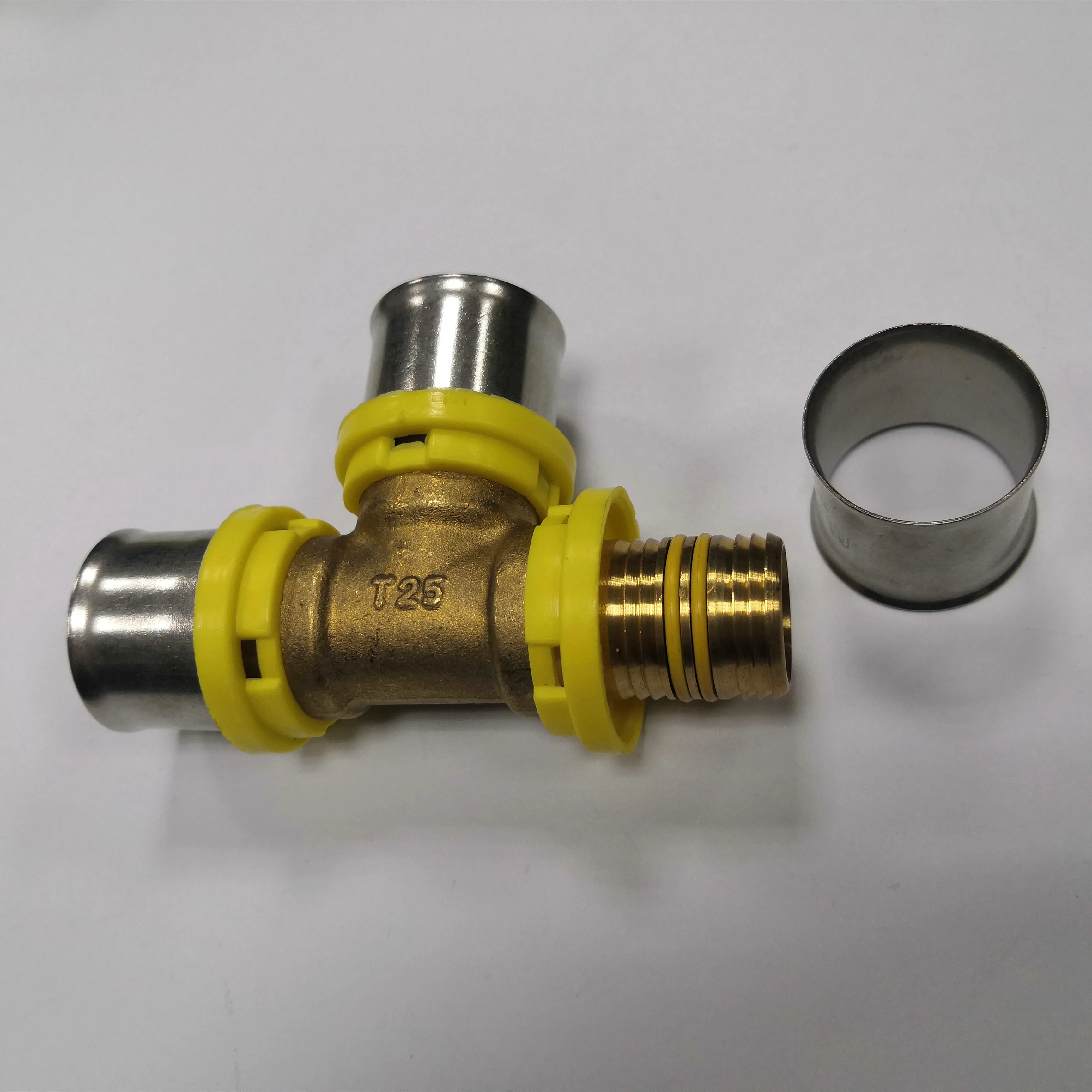 Tubomart Oem Brass Press Fitting Equal Tee Pipe Press Pipe Fittings For ...