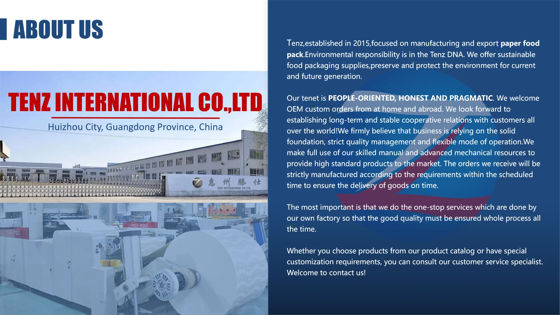 Company Overview - Tenz International Co., Ltd