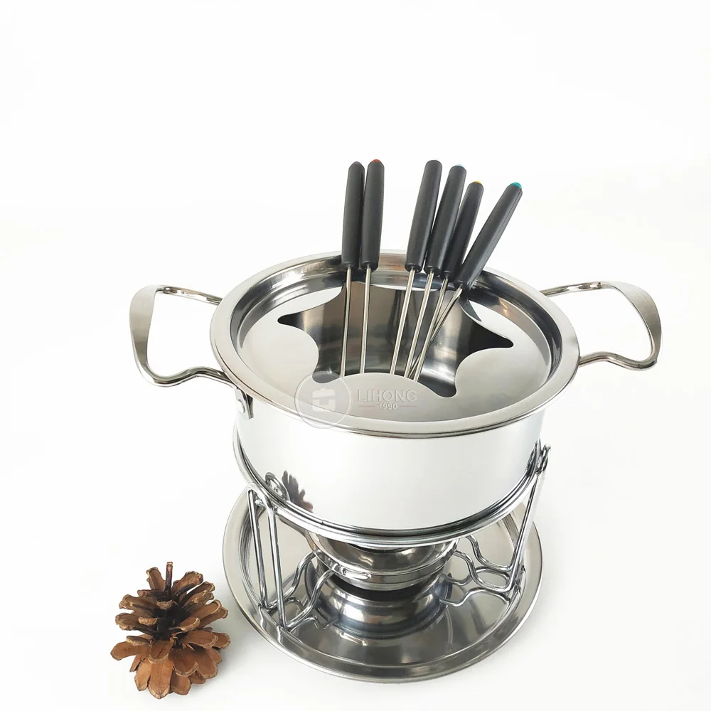 Stainless Steel Fondue Set - Perfect for Home & Restaurant