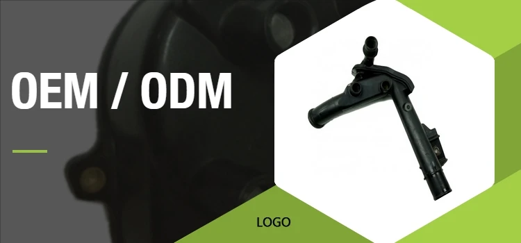 Engine Thermostat Housing Water Flange Coolant Hose Connector OEM ...
