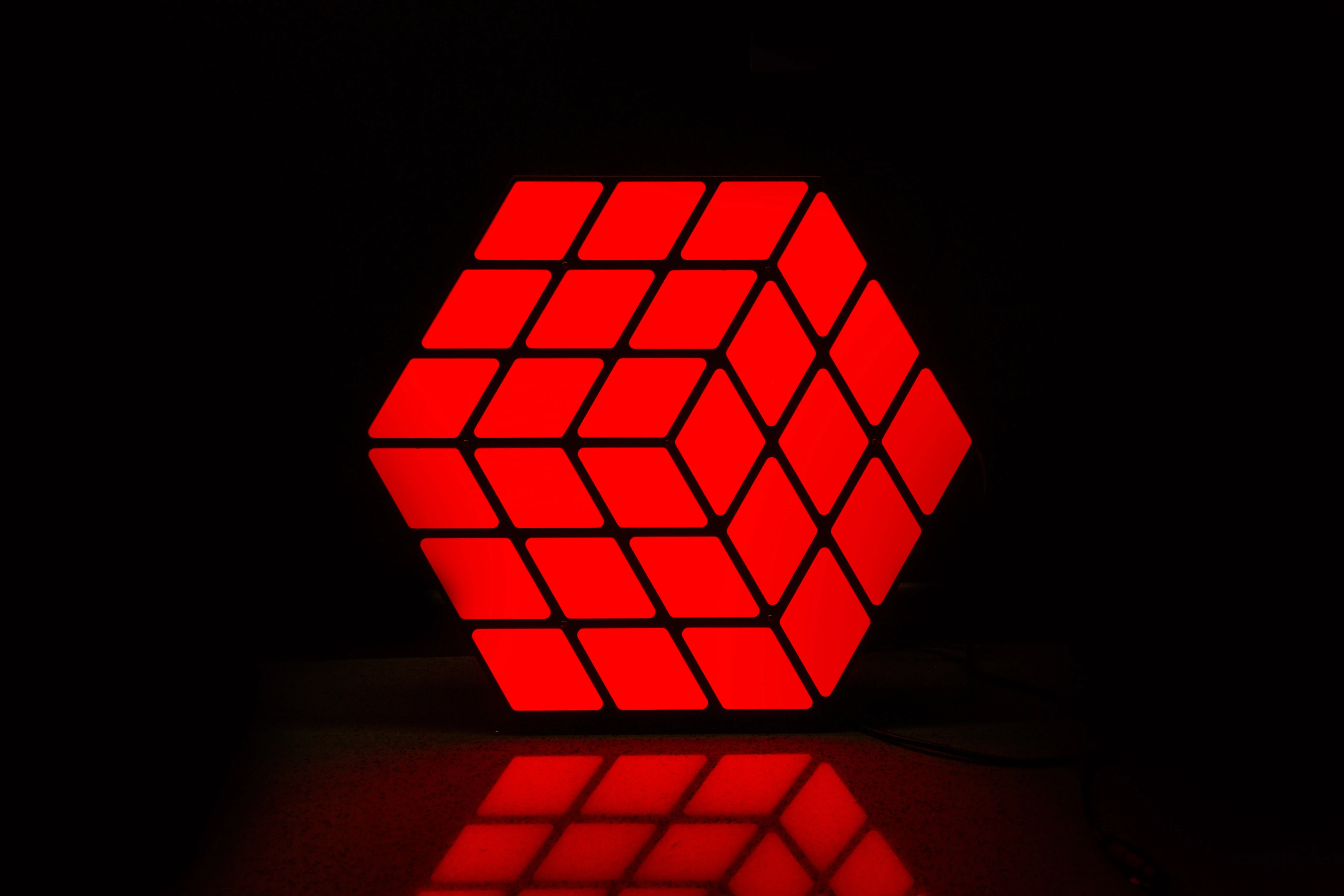 DMX 3D Vision Hexagonal LED Panel - RGB Stage Lighting