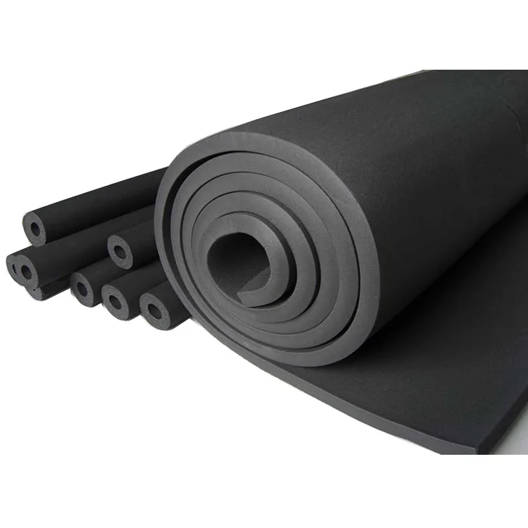 Black Heat Resistant Closed Cell Neoprene Pvc Foam Insulation Rubber ...