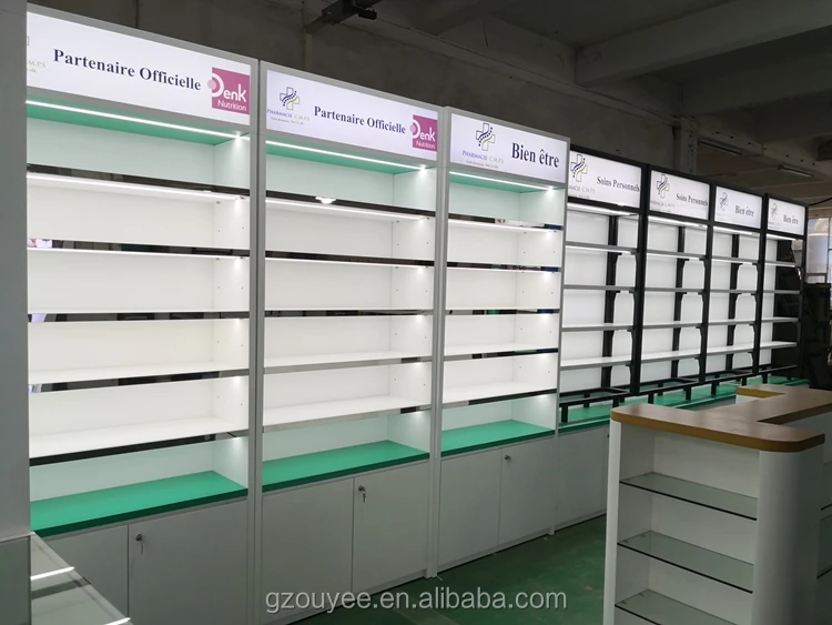 Pharmacy Shelves Design - Storage Fixtures & Display Ideas