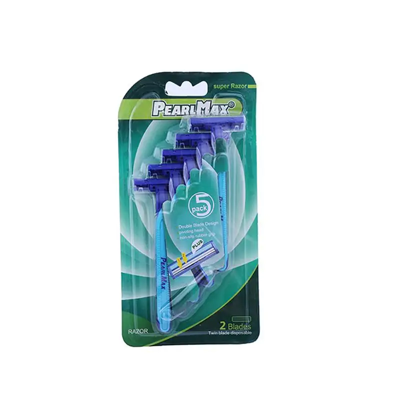 Pearlmax Oem剃须刀一次性锐化不锈钢双刀片男式直刀双刀片安全剃须刀 - Buy 双刀片安全剃刀，男士直剃刀，oem剃须刀一次性 ...