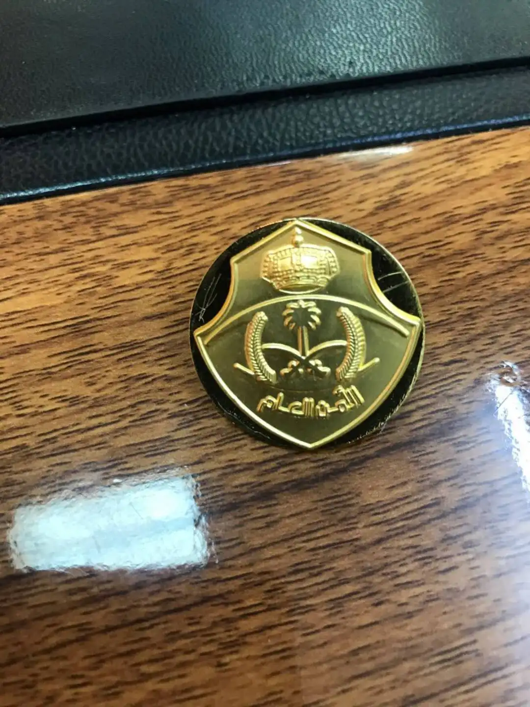 Saudi Arabia Metal Collar Insignia Badge - Saudi Police Logo