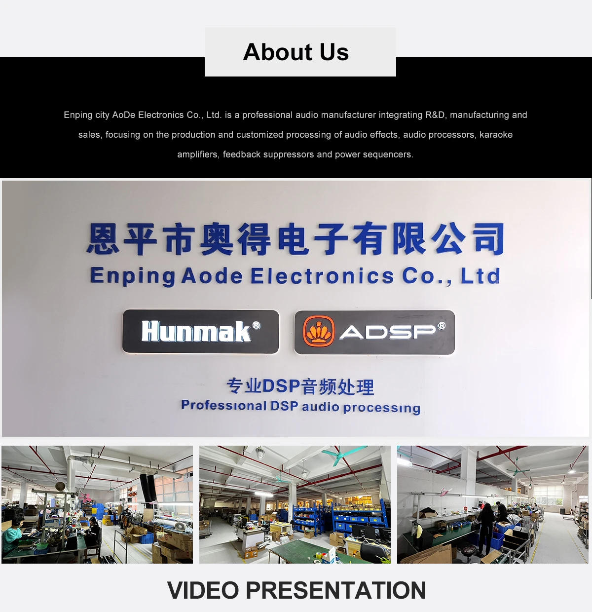 Enping City Aode Electronics Co., Ltd. - digital audio processor ...