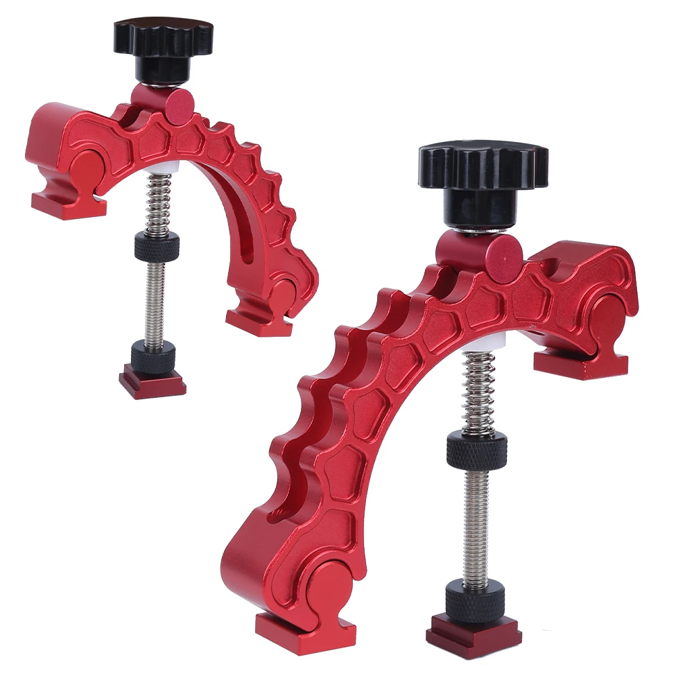 T Track Clamp Adjustable Press Plate Woodworking Table Fixed Red ...