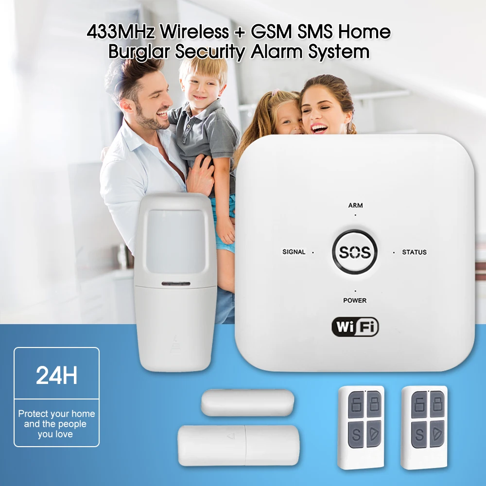 Tuya vita intelligente wifi gsm sistema di allarme senza fili per la protezione di sicurezza ...