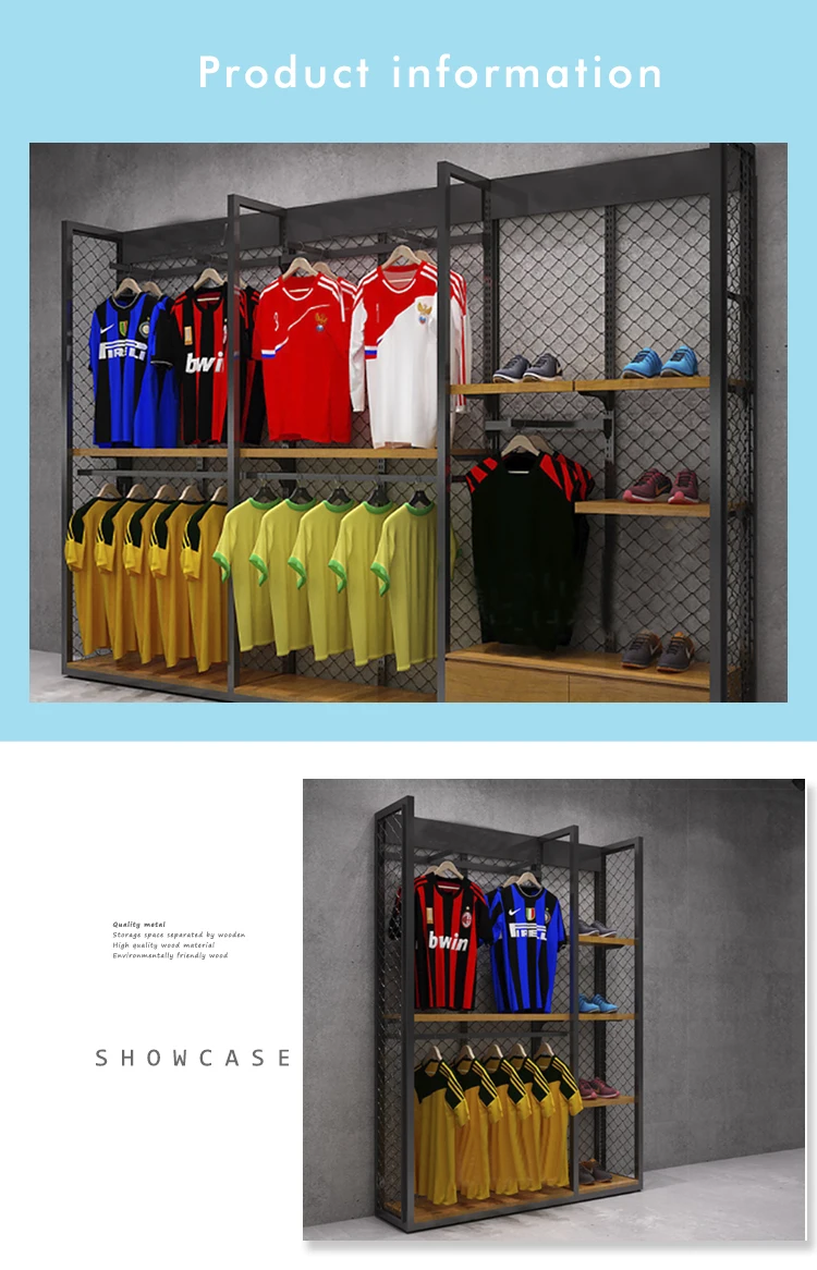 Shop Our Factory Direct Sale Sport Clothes Wall Display Rack