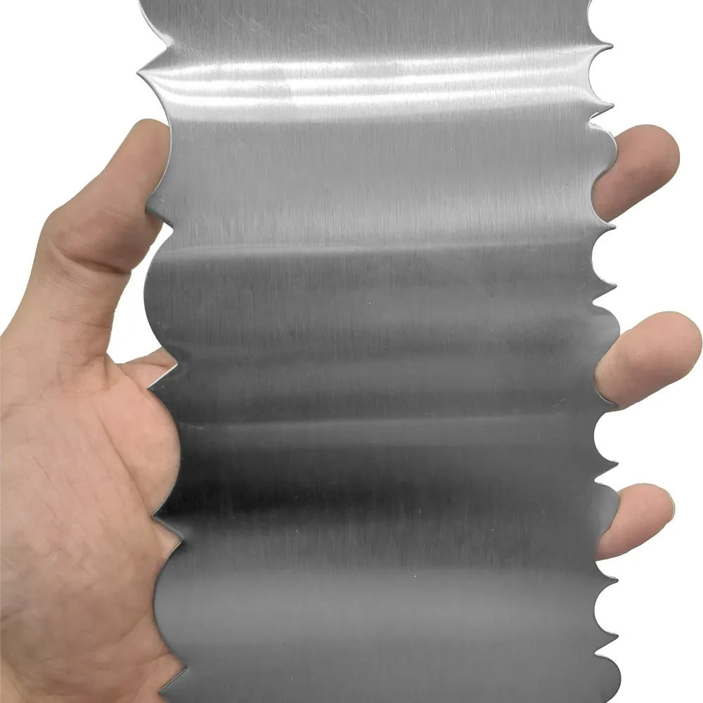 AK Stainless Steel Cake Scraper Cake Decorating Comb Smoother ...