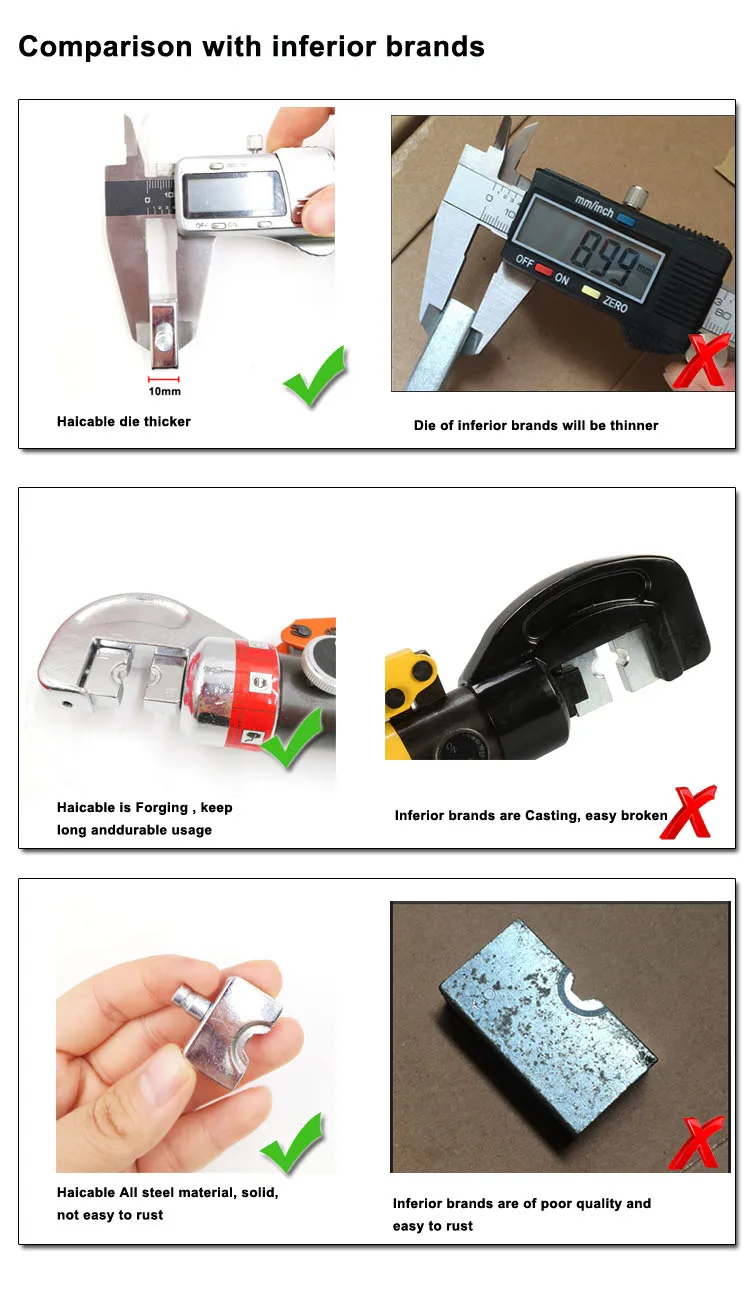 Double Speed Crimp Tool - HP-70C Hydraulic Crimping Plier