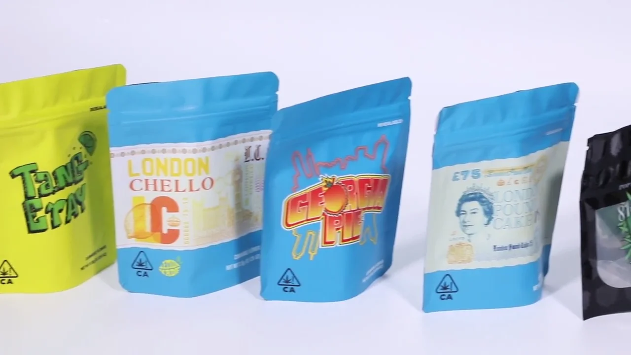 Custom Printed Resealable Runtz 3.5g Mylar Edible Packaging Cookies ...