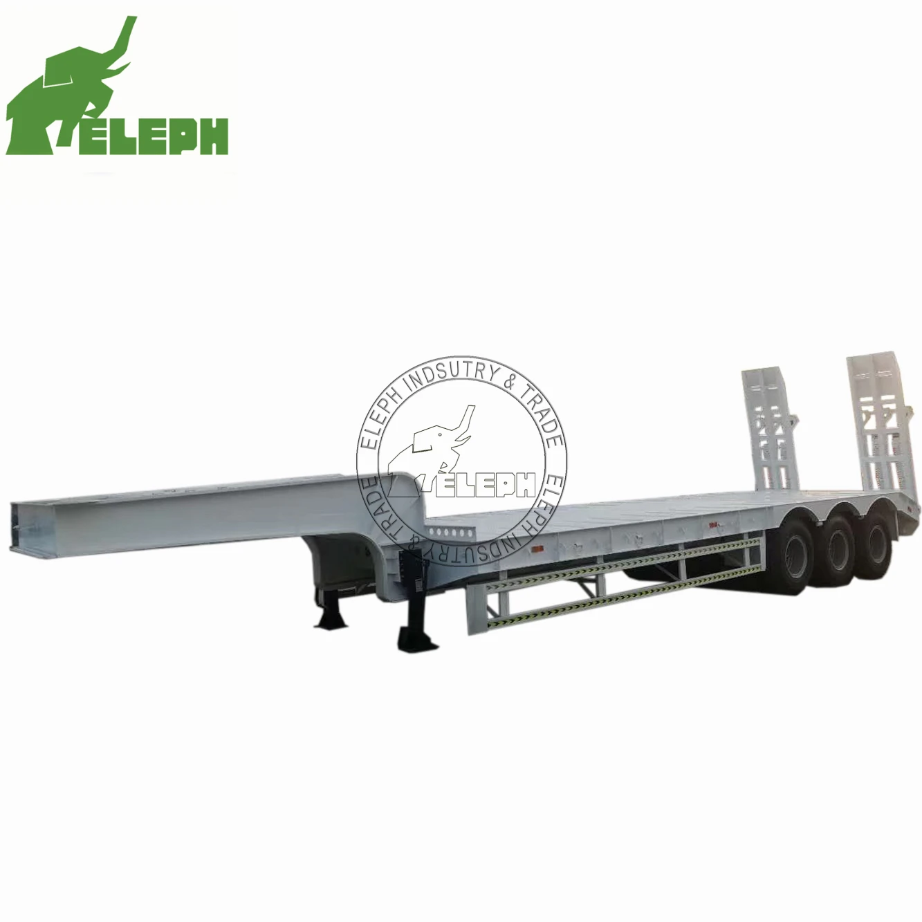 30 Ton 40ft 60 Tons Lowbed Low Bed Lowboy Cargo Transport Semi Truck ...