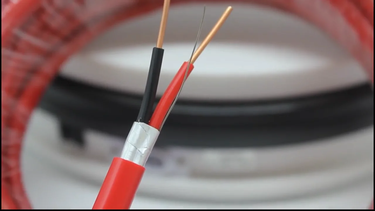 Fire Resistance Pvc Ul Fire Alarm Cable 2c 2 Core 0.8mm 1.0mm 1.5mm ...