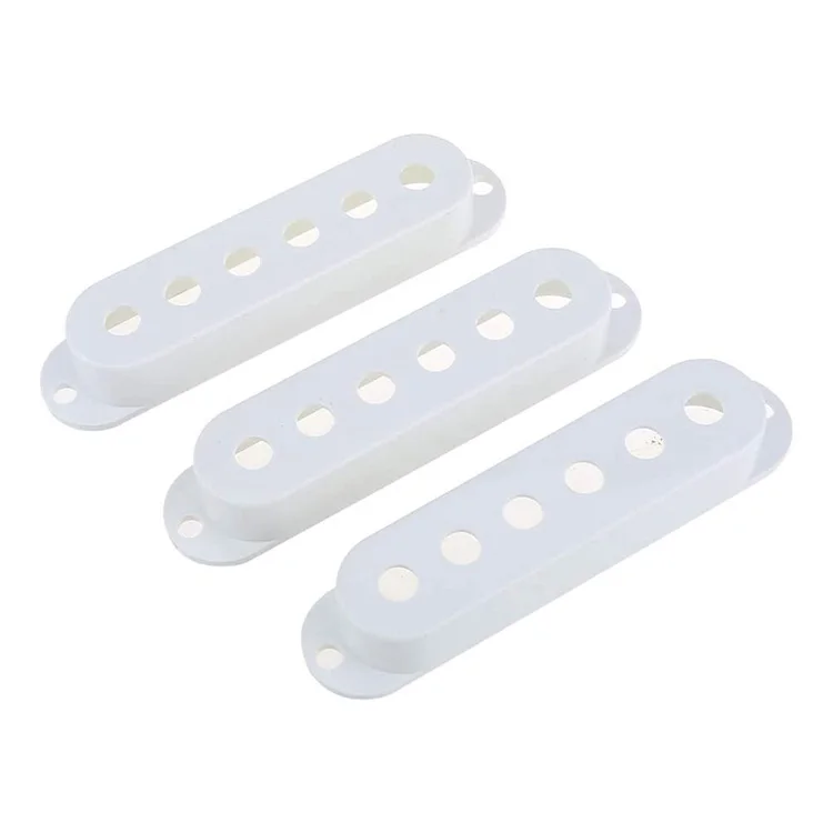 Diy Guitar Parts White Single Coil Pickup Cover For St Electric Guitar ...