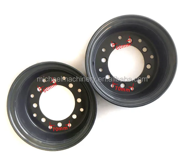 Forklift Truck Split Small Steel Wheel Rims 4.33R-8