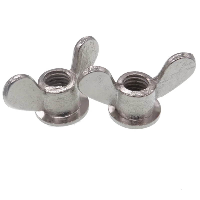 DIN315 Stainless Steel M10 M8 Customize Rounded Wing Nuts