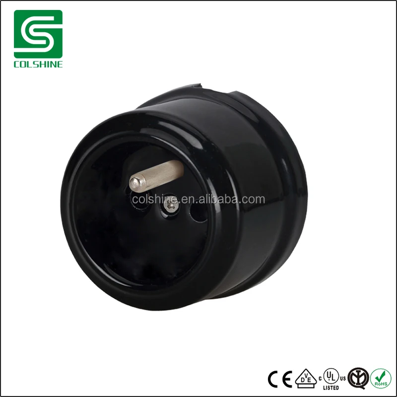 Porcelain Push Button Switch - Retro Ceramic Wall Socket
