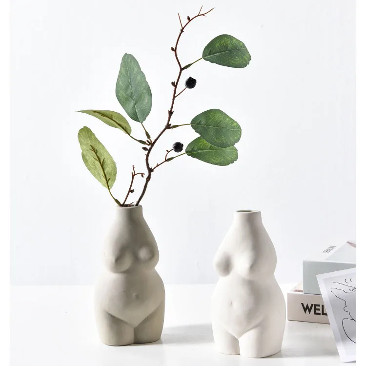 China Body Planter Female Body Flower Pot With Drainage Holes Resin ...