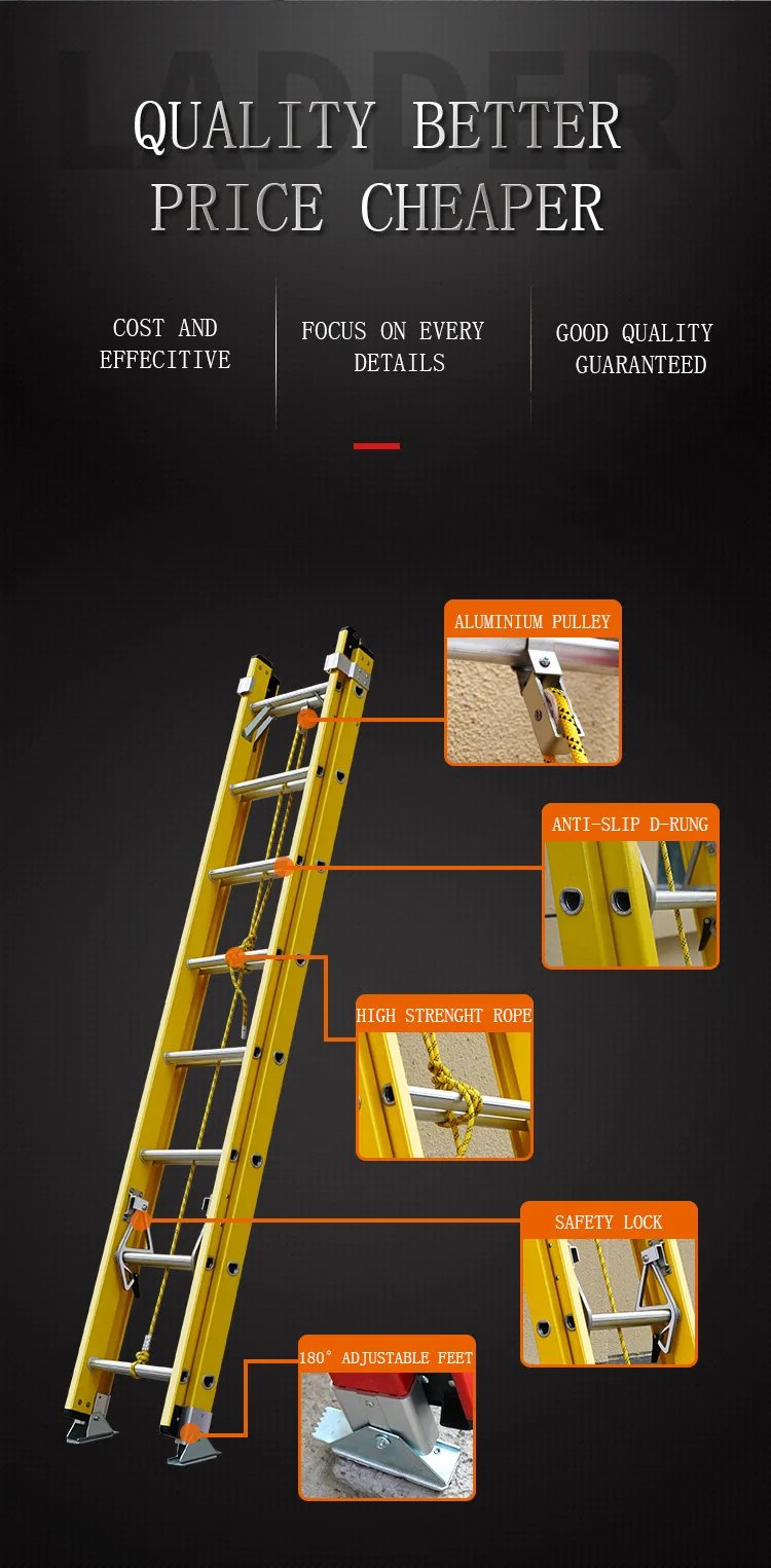 2*8 Step 4.8m Heavy Duty Fiberglass Folding Combination Step Extension ...