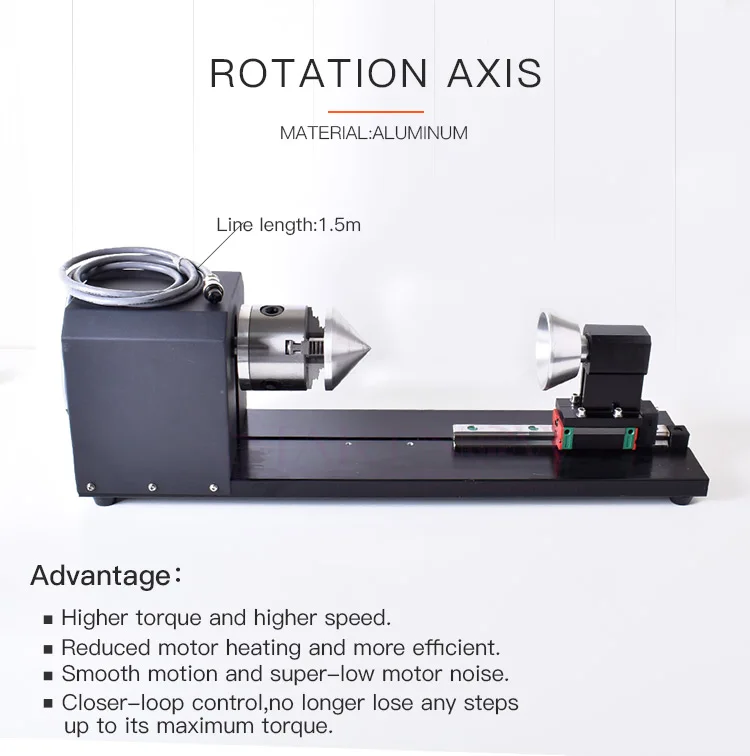 Startnow Axis Rotate 2 Phase Step Motor Rotation Axis With Chucking For ...