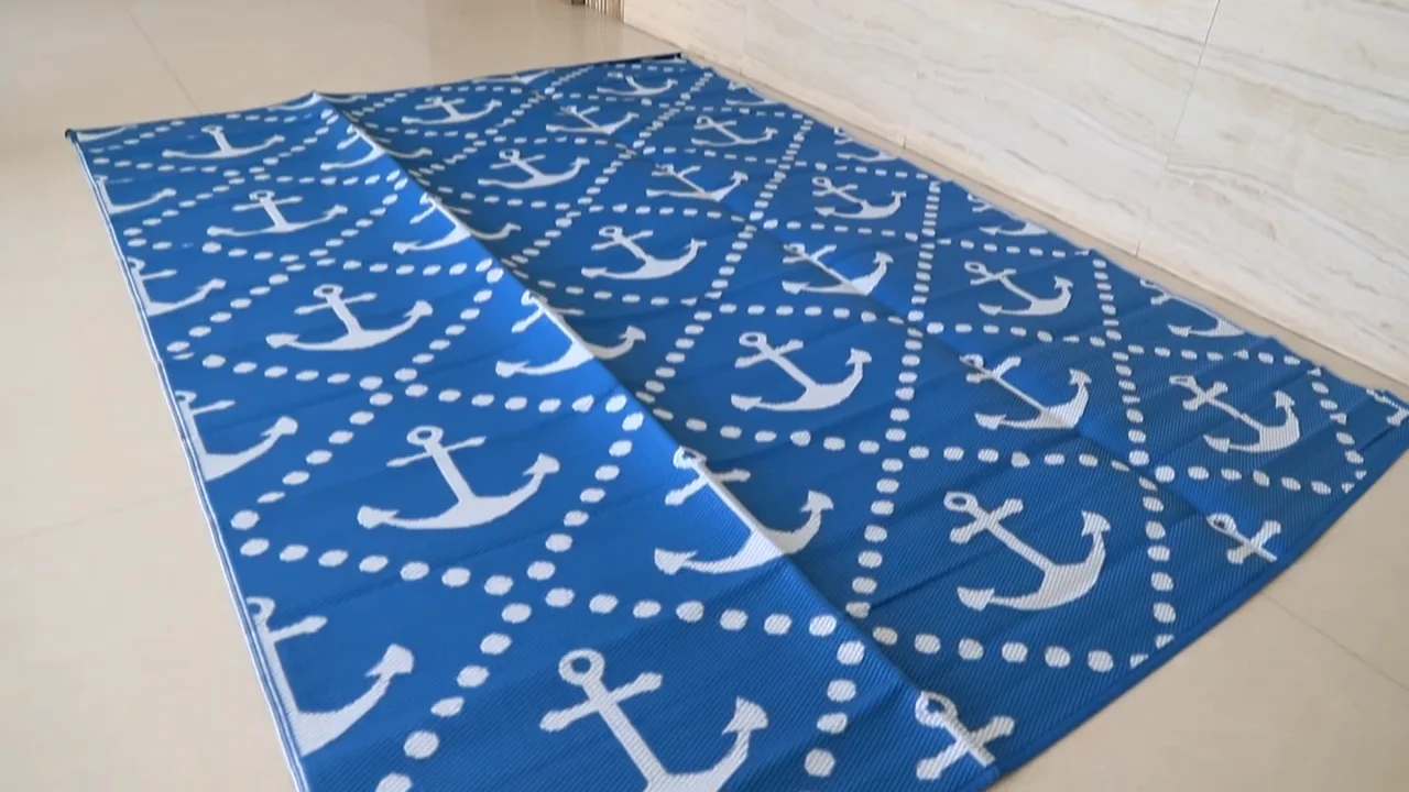 Outdoor Foldable Waterproof Plastic Camping Ground Rug Mat - Buy ...