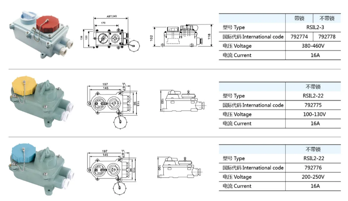 Impa792772 Watertight Receptacle With Interlock Switch,2+earth - Buy ...