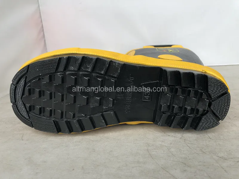 Fireman Yellow Steel Toe Rubber Boots Safety Boots| Alibaba.com