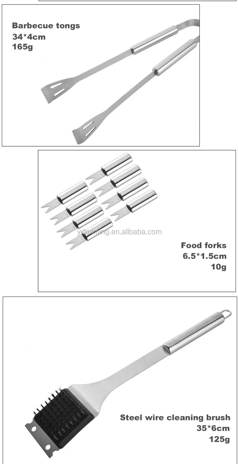 High Quality Outdoor Barbecue Tools Set 20pcs In Nylon Pouch Bbq Grill ...