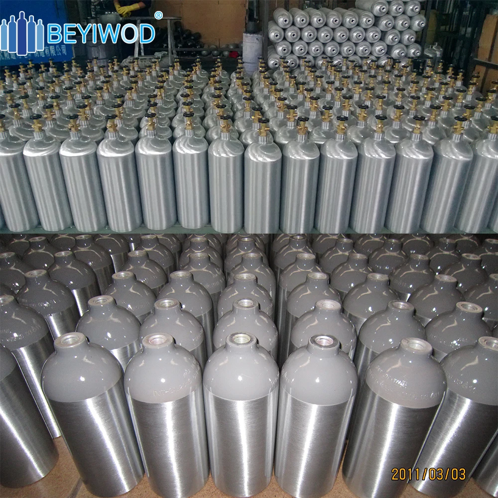 Hot Sale Good Quality Silver Aluminum Gas Cylinders - Buy Co2 Gas ...