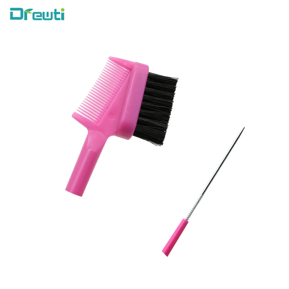 Private Label Cosmetic Hair Care 3 In One Small Mini Soft Bristle Rat ...