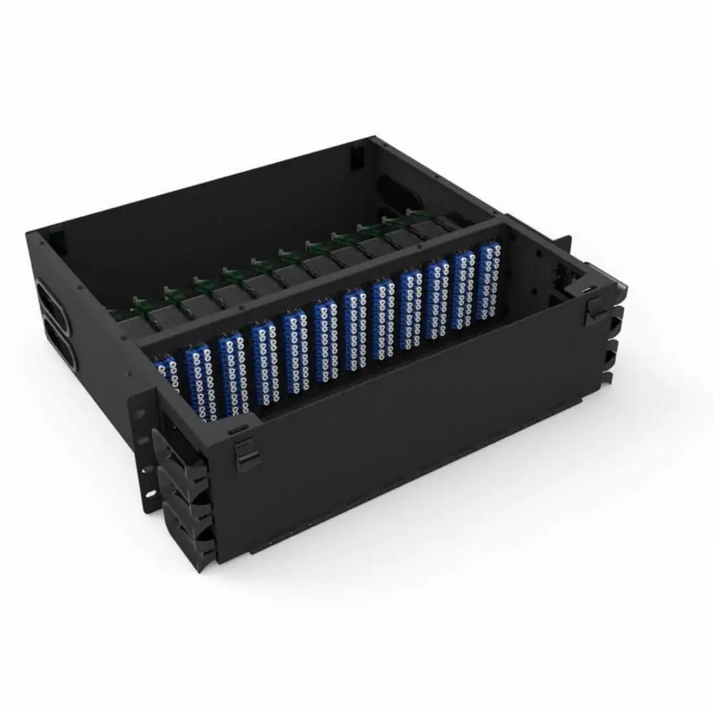 High Density Slide Odf 4u 19 Inch Rack Mount Patch Panel 288f 384f Mpo ...