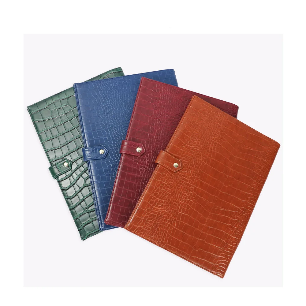 Luxury Customized Leather Document Portfolio File Folder Gift ...
