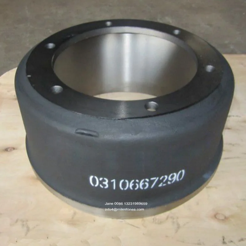 Factory Rear Brake Drum 0310667290 For European Truck Trailer - Buy ...