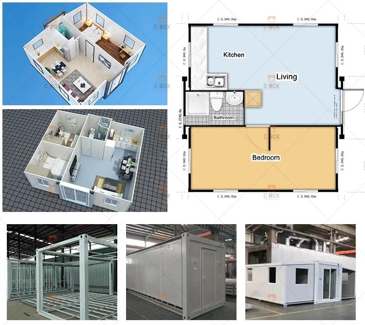 20ft 40ft Modern Expanding Shipping Container Home Mobile Prefabricated ...