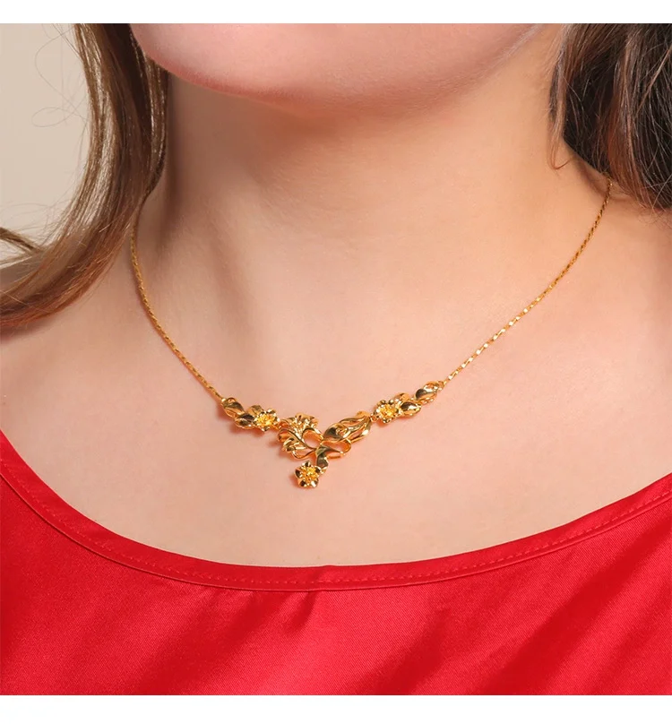 AN8051902 Xuping Jewelry China Gold 24K Elegant Necklace