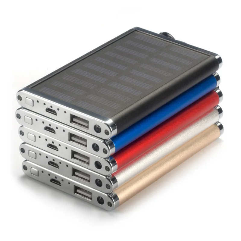 Portable Slim 4000mah Solar Charger - 5V/2.4A Power Bank