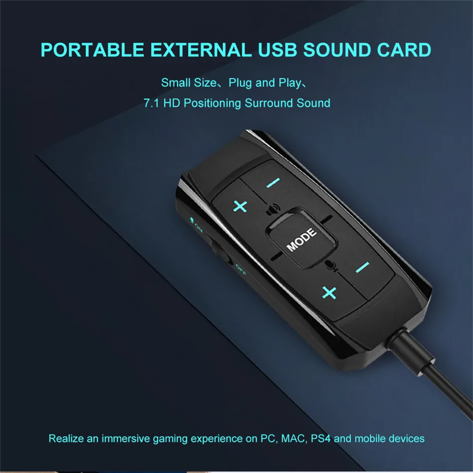 High Quality Virtual External Usb Sound Card 7.1 Multi-channel Surround ...