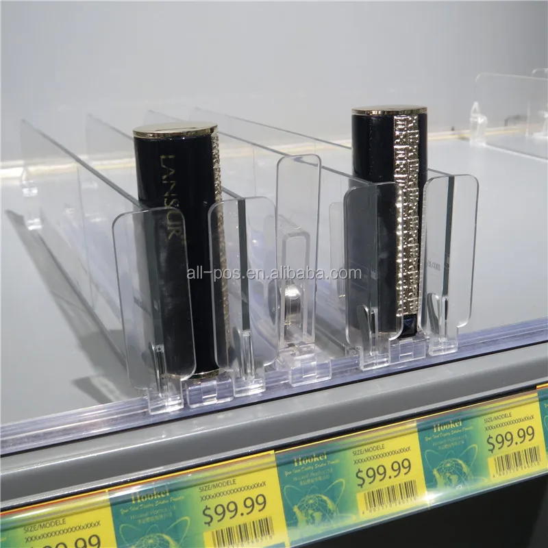 Customized Plastic Supermarket Shelf Pusher Divider Rail System Full ...