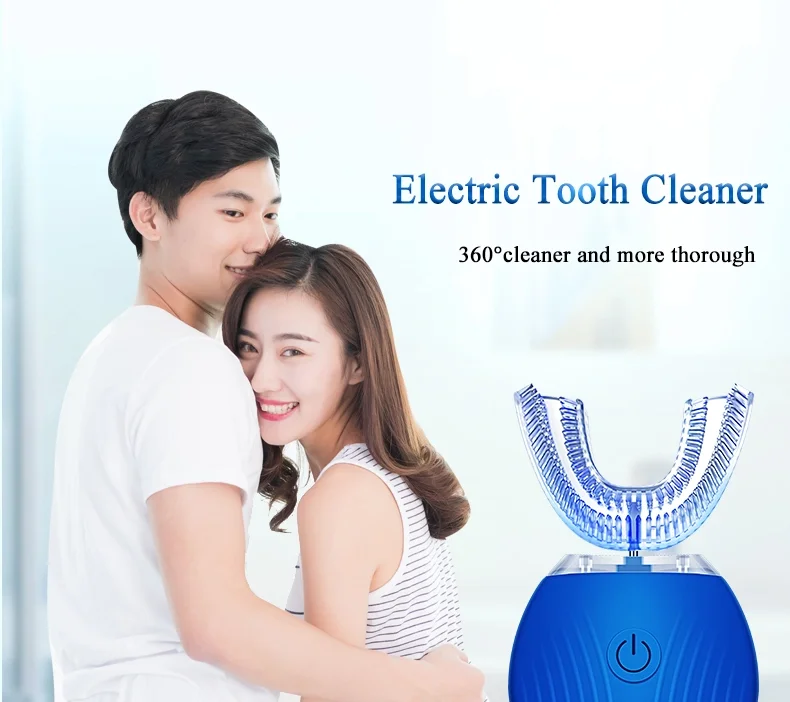 360 Degrees Intelligent Automatic Sonic Electric Toothbrush U Type 4 ...
