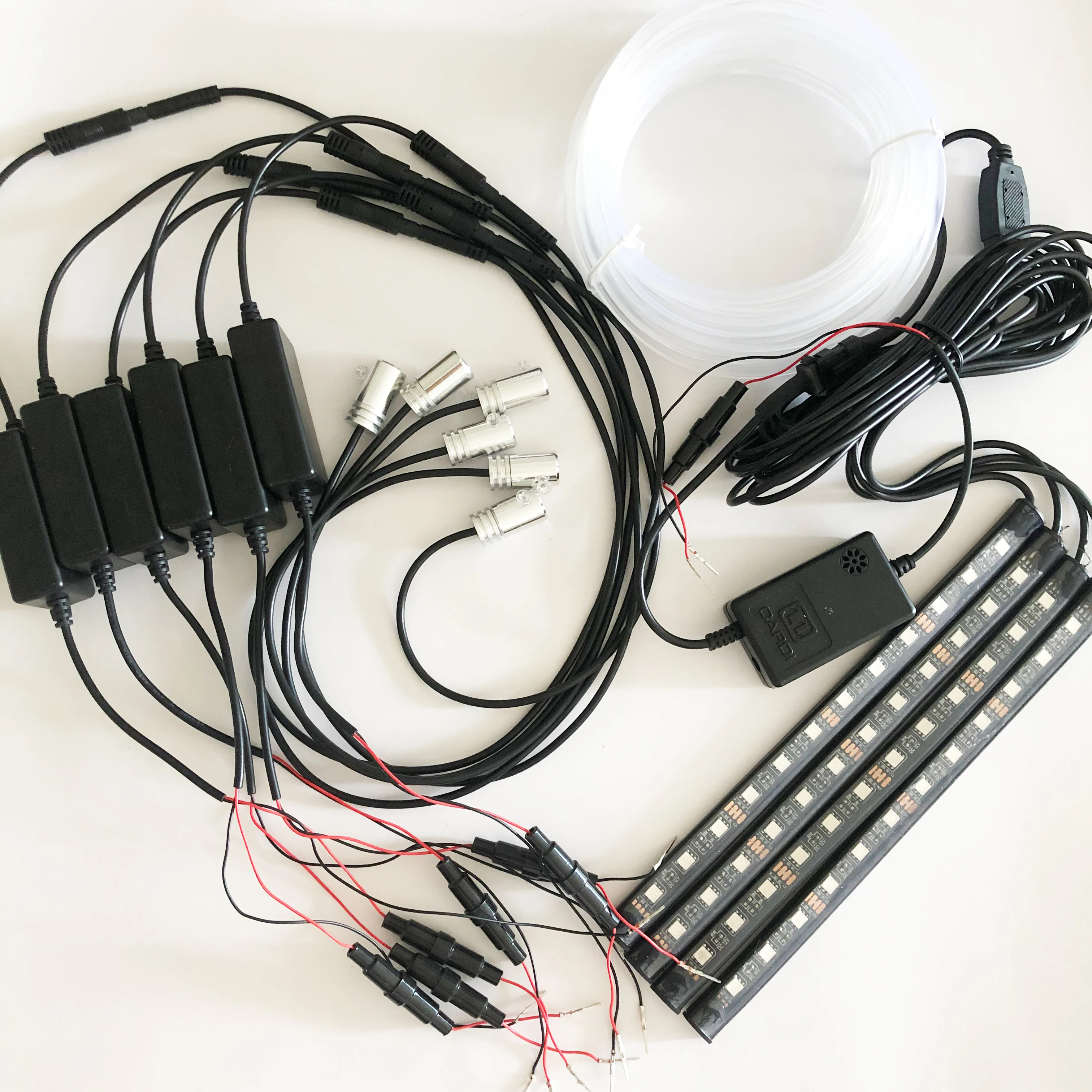 Auto Led Rgb 8m Innen Dekoration Guide Led Auto Lichter Fiber Optic ...