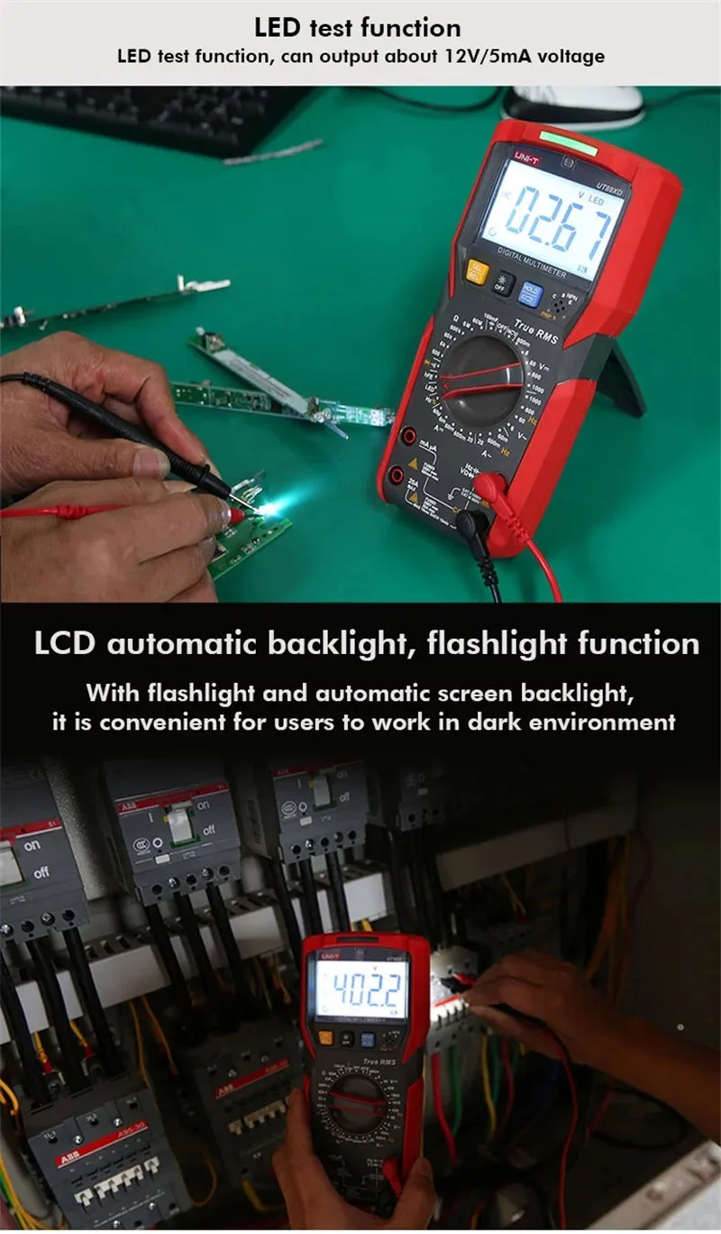 UNI-T UT89XD Digital Multimeter - Precision AC/DC Tester