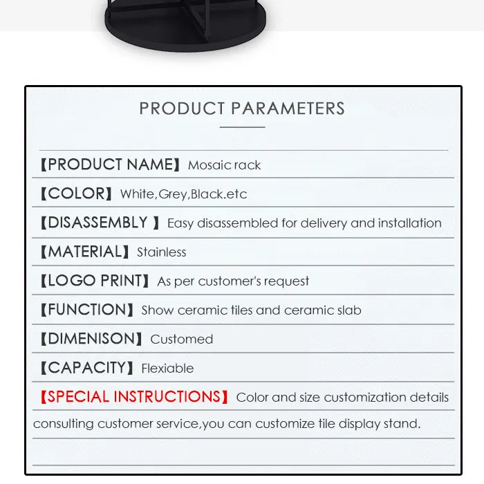 China Factory Floor Sliding Ceramic Stand Tilestone Plats