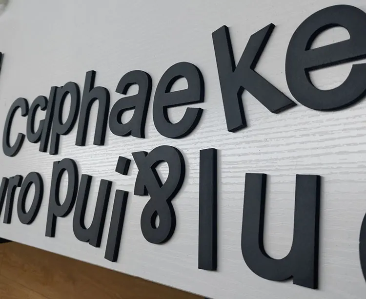 3D PVC Letters - Wholesale Maker for Office Wall Decoration